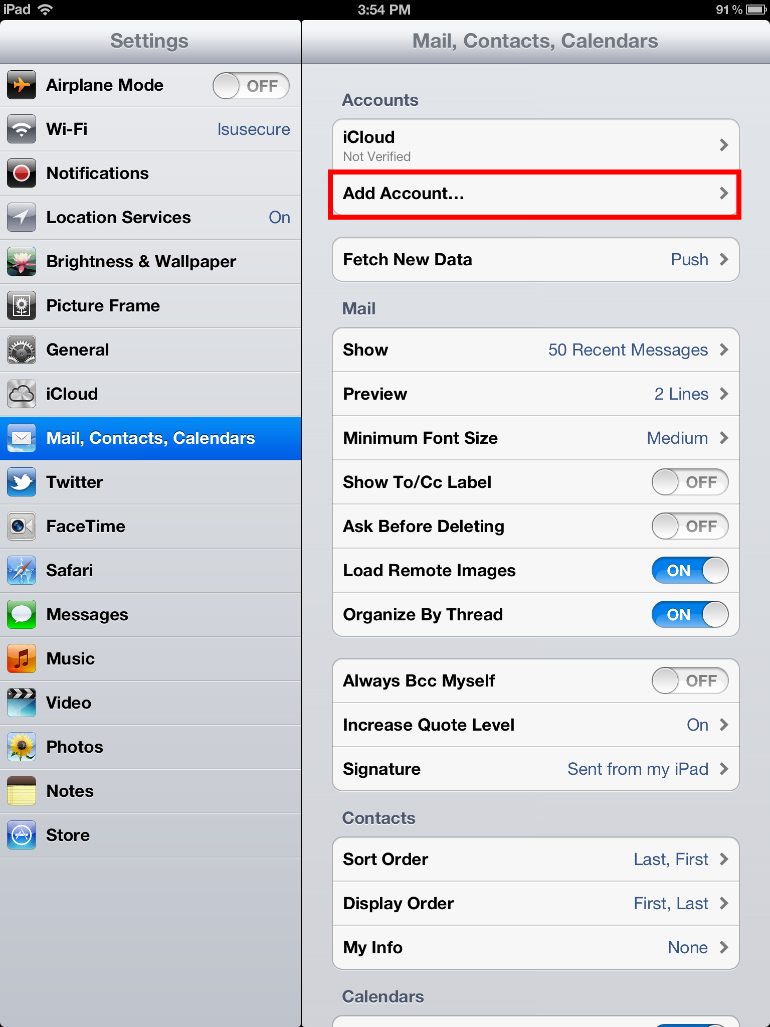 LSUMail: Set Up Device | iPad - GROK Knowledge Base