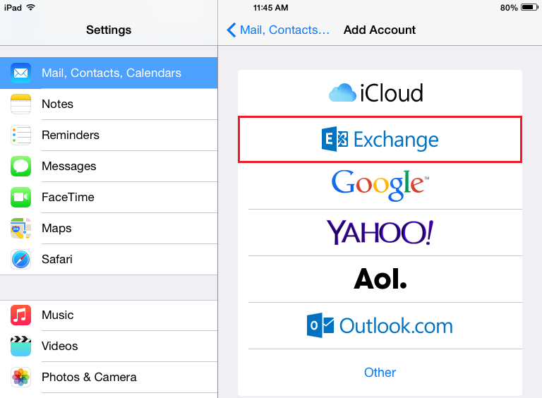 LSUMail: Set Up Device | iPad - GROK Knowledge Base